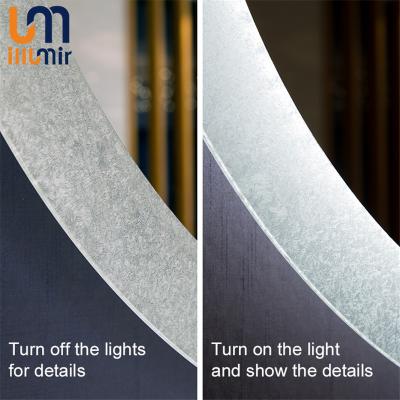 China Banheiro de hotel moderno Espelho iluminado redondo com forma personalizada e design de classificação IP44 à venda