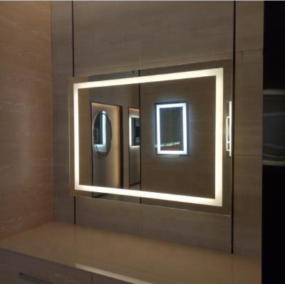 China Foshan ETERNA Reloj LED Espejo de baño con función de aumento y 5 años de garantía en venta