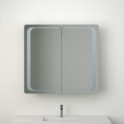 2700K-6000K LED Lighted Medicine Cabinet with Mirror and Waterproof Bathroom