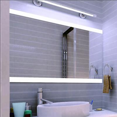 Cina Luce specchio da bagno a led decorativa personalizzata con altoparlante musicale e forma rettangolare in vendita
