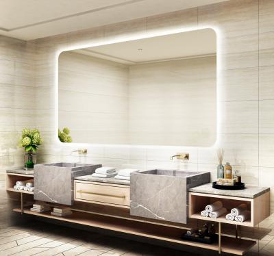 Cina Sensore tattile senza telaio Luce di bagno Specchio ad alto riflesso Appesa a parete in vendita