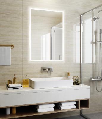 Cina Sensore tattile senza telaio Luce di bagno Specchio ad alto riflesso Appesa a parete in vendita
