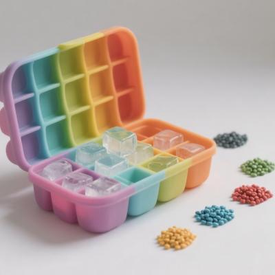China Recyclable TPE TPR Granules with High Elasticity Adjustable Hardness for Custom Ice Trays for sale