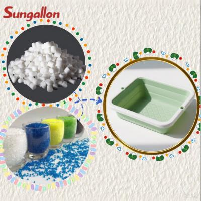 China Direct Factory Supply TPE Particles Customizable Hardness for Injection Molding Stable Performance in Folding Basins for sale