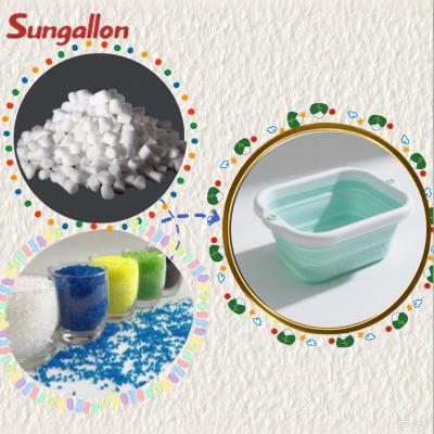 China Direct Factory Supply TPE Particles Customizable Hardness for Injection Molding Stable Performance in Folding Basins for sale