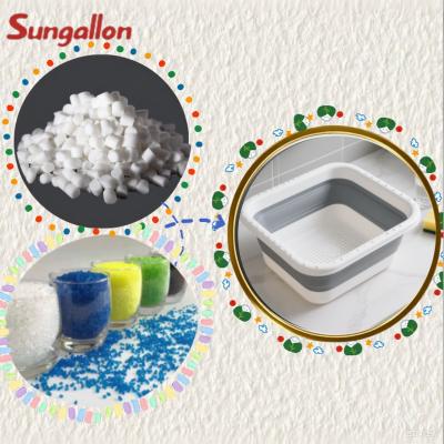 China Direct Factory Supply TPE Particles Customizable Hardness for Injection Molding Stable Performance in Folding Basins for sale