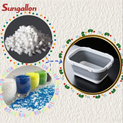 China Direct Factory Supply TPE Particles Customizable Hardness for Injection Molding Stable Performance in Folding Basins for sale