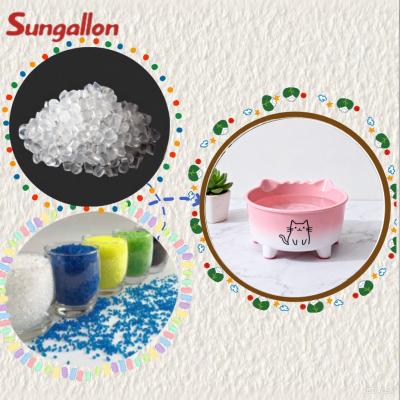 China Hochflexible TPE-Partikel für Haustier-Wassernäpfe, leichtes Spritzgießen mit rutschfestem Boden zu verkaufen