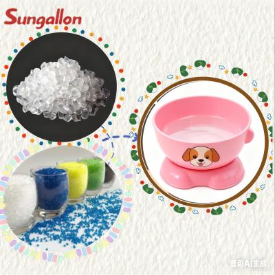 China Hochflexible TPE-Partikel für Haustier-Wassernäpfe, leichtes Spritzgießen mit rutschfestem Boden zu verkaufen