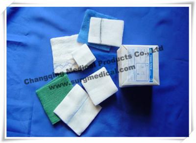 Cina Pelle bassa della pianura di Linting capacità di assorbimento medica chirurgica della garza di alta che pulisce verde bianco/blu dei tamponi in vendita