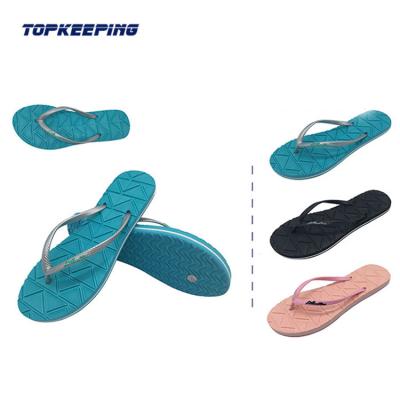 Cina Pantofola di gomma EVA Casual Basic Flip Flop delle signore normali di colore in vendita