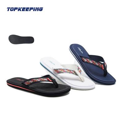 Cina Cuneo di gomma solo Flip Flops Womens spesso di EVA Soft Rubber Slippers Stylish di estate in vendita