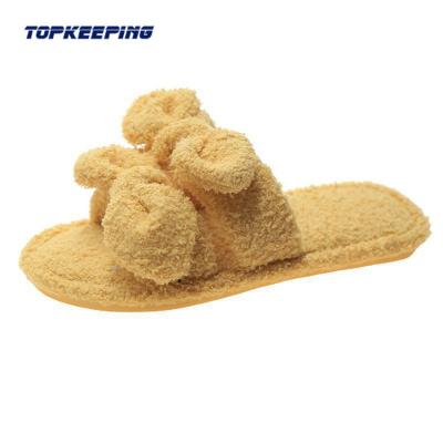 Cina EUR36 - pantofola lanuginosa della pelliccia dell'arco della peluche di 41 donna in vendita