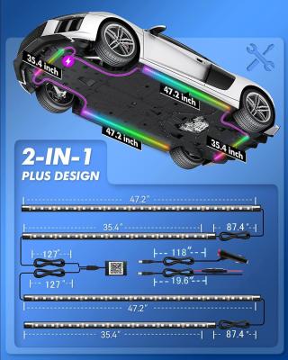 China 12V Car Underglow digital strip light Smart IC Addressable Color Flowing digital strip light APP Control Remote Control for sale