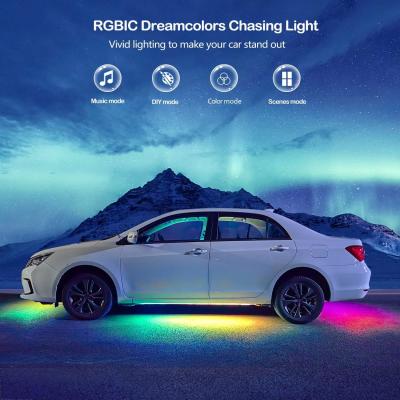China 12V Car Underglow digital strip light Smart IC Addressable Color Flowing digital strip light APP Control Remote Control for sale