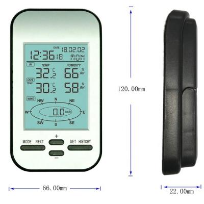 Wireless Outdoor Weather Station With Wind Direction And Speed Tester 433