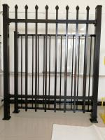 China Easily Assembled Galvanized PVC Coated Wrought Iron Steel Fence Panel for Customized Pool Spear Top Outdoor supplier China Easily Assembled Galvanized PVC Coated Wrought Iron Steel Fence Panel for Customized Pool Spear Top Outdoor supplier