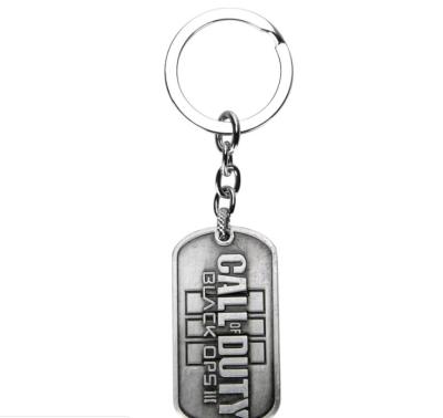 China 17 YEARS Supplier Souvenir Game Keychain Call Duty Brand Metal Keyrings Popular Net Key Holder for sale