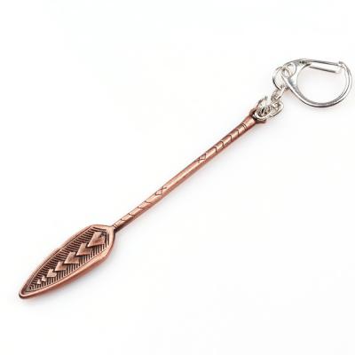 China 14 YEARS Supplier Oar Shape Keychain Metal Paddle Pendant Souvenir Key Charm Moana for sale
