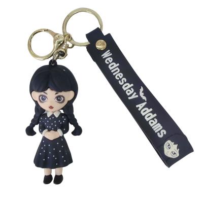 China Custom PVC Rubber Keychain with 2D or 3D Logo Soft PVC Silicone Key Ring Promotional Gift Keychains Factory OEM Wholesale for sale