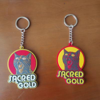 China PVC Key Chain Manufacturer Wholesale Cheap Custom Promotional Giveaway 2D 3D Silicon Rubber Soft PVC Keychain for sale
