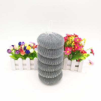 China Net Bag Packing Galvanize Wire Mesh Pot Scourer /zinc Coated Scrubber / Pot for sale
