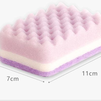 China 2022 New Design Kitchen Cleaning Scourer Cleaning Sponge Dish-washing Sponge Pads for sale