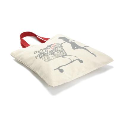 Chine Le coton du blanc 33x40cm d'ODM 6oz de supermarché réutilisent le sac à vendre