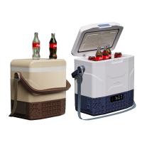 Quality DC Portable Refrigerator For Outdoor/Picnic Small Liters Mini Car Cooler 12v Camping Fridge Freezer for sale