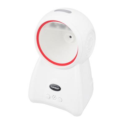중국 CMOS 데스크탑 바코드 스캐너 화이트 방향성 스캐너 USB 인터페이스 스캐너 판매용