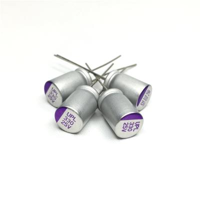 中国 電源の一般目的のコンデンサー330uf 25v L1E331M0812 125℃ 販売のため
