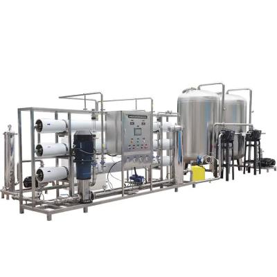 China Customizable 10T/H TWO STAGE RO Purified Water System For Water Filtration for sale