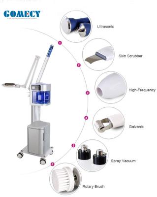 Cina 4 in 1 lampada d'ingrandimento di Facial Machine With dell'estetista rotatorio della spazzola dell'ozono in vendita