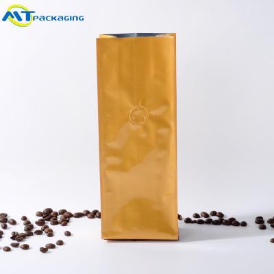 China Material modificado para requisitos particulares bolsa del escudete del lado de la impresión del fotograbado para el café ISO9001 en venta