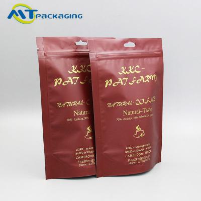 China los bolsos de empaquetado de diverso café del color 250G se levantan la bolsa con la cremallera en venta