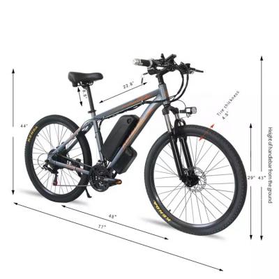 EU 창고 26인치 마운틴 전자 자전거 250W 모터 18AH 리?? 배터리 무료 배송