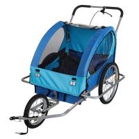 Quality 2021 Aluminium Bike Baby Trailer for Children 2 Holders MTB 14'' Front Wheel and 20'' Rear Wheels for sale