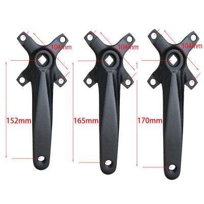 중국 자전거 크랜킷 104BCD 152mm 비 통합 크랜킷 / 디스크 32/34/36/38t 검은색 / 파란색 / 녹색 / 빨간색 판매용