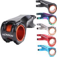 Quality Red 2021 MTB Colorful Stem Alloy 31.8/35*70mm 17 degree for XC AM Road Bike Handlebar for sale
