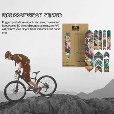 중국 경사 방지 MTB 프레임 보호 및 맞춤형 도로 자전거 디자인을위한 PVC 자전거 스티커 판매용