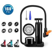 Quality Delivery Time 7-15 Days Mini Bicycle Repair Kit with Schrader Valve and Gauge Foot Pump for sale