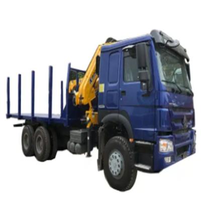 중국 높은 안전 SINOTRUK 10x4 오른쪽 운전 트럭 고강도 철판과 함께 로그를 운반 판매용