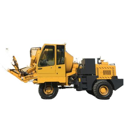 Chine Machinerie de construction pour le mélangeur de béton à chargement automatique mobile portable HY-160 à vendre