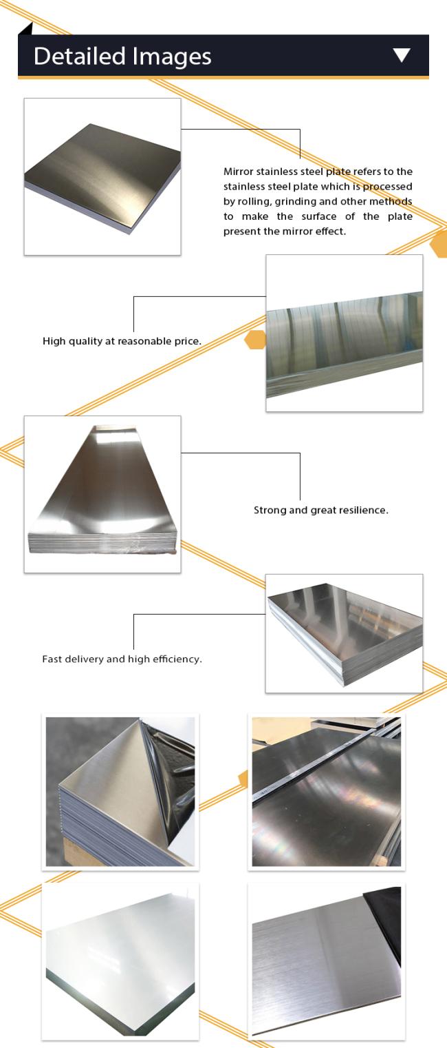 Chinese Steel Plate AISI ASTM SS SUS BA 2B HL 8K No.1 201 430 321 316L 304 Stainless Steel Sheet