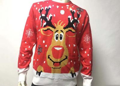 Cina Principale accenda il maglione di Natale della renna in acrilico con 10 luci in vendita