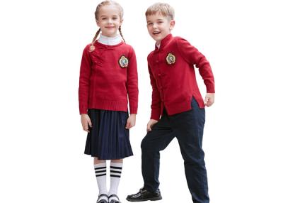 China Naar maat gemaakte Chinese de Cardigansweaters van de Stijlschool voor Jonge geitjes en de Jeugd Te koop