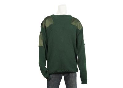 Cina Lana di verde del maglione dell'uniforme militare del collo di forma rotonda molle per stile di Europa in vendita