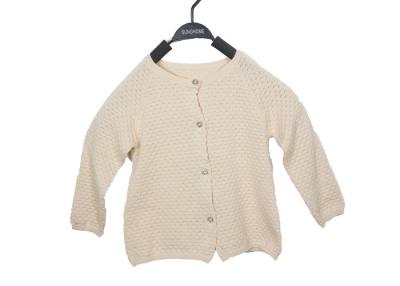 Cina Il collo rotondo bianco di autunno scherza il maglione del cardigan con il bottone per le ragazze in calibro 12 in vendita