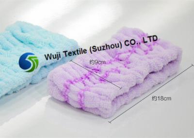 China Turbante mágico lavável de harmonização 18*9cm 35g do cabelo seco de toalha de Microfibre à venda