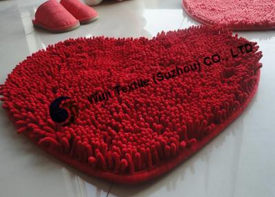 Cina Tappeti in forma di cuore comodi della famiglia di Microfiber, coperte di area variopinte rosse in vendita
